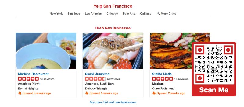 Bagaimana cara mendapatkan ulasan instan di Yelp menggunakan kode QR ...