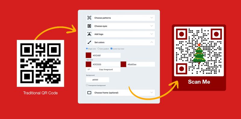 Christmas card QR codes: Scan QR codes to surprise loved ones - Free ...
