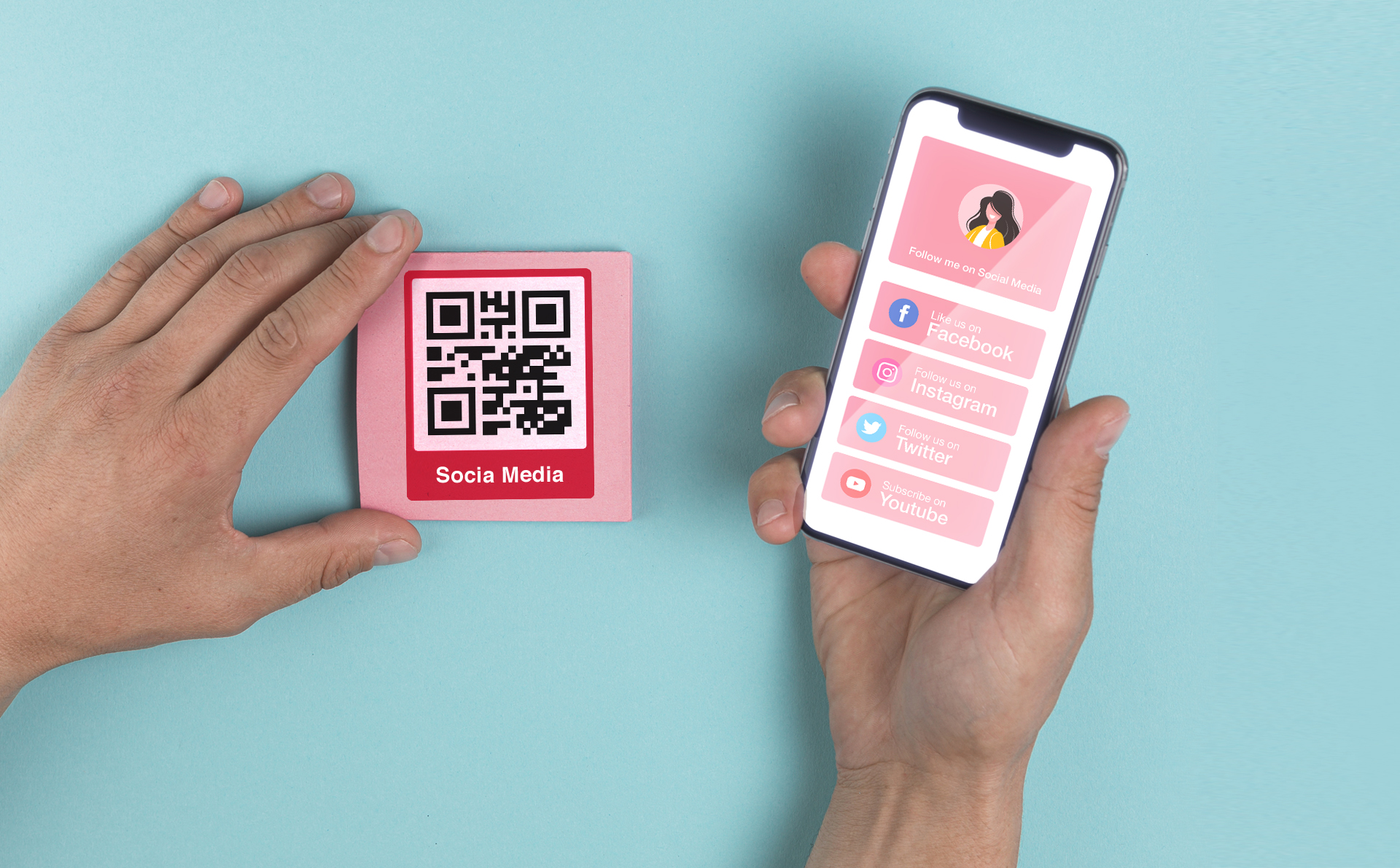 Social Media QR Code Connecting All Your Apps In One Scan Free 