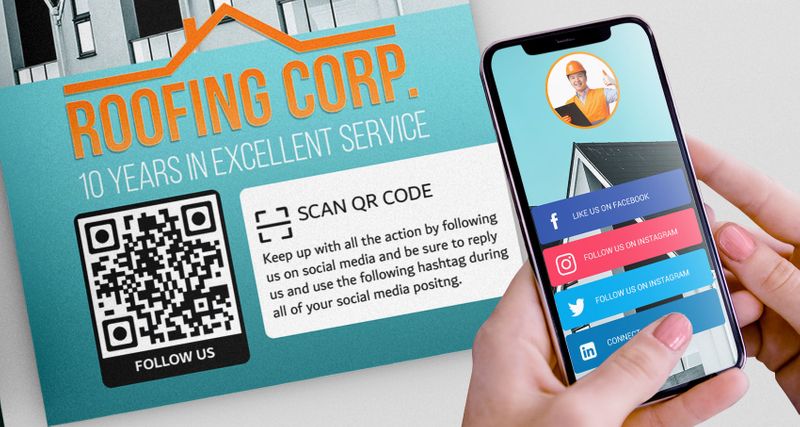 How to use QR codes for a roofing company and marketing - Free Custom ...