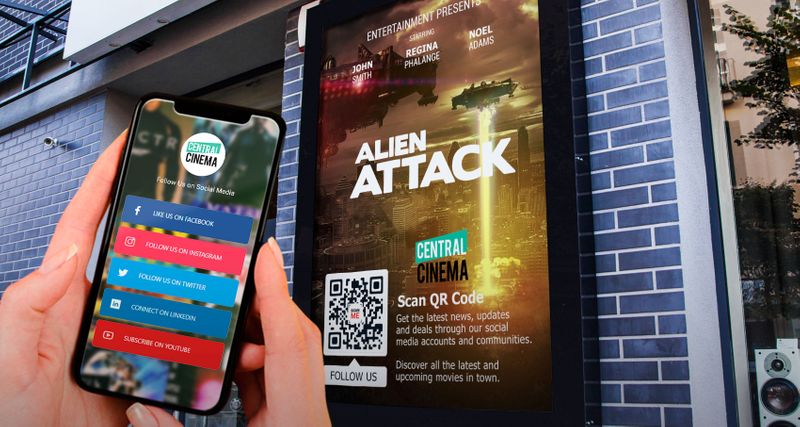 Increase your cinema attendees by using QR codes in cinema marketing ...