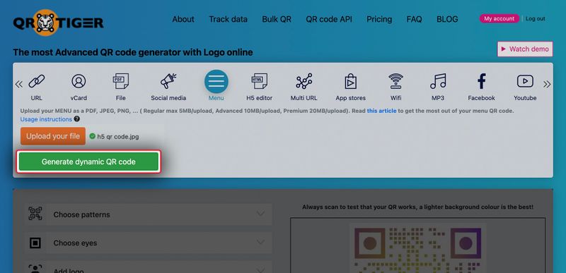 How to make your restaurant or bar menu in a QR code? - Free Custom QR ...