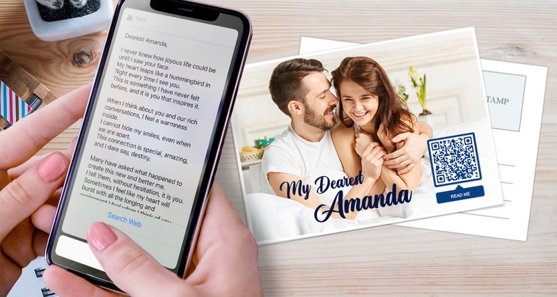 How to use QR codes on postcards - Free Custom QR Code Maker and ...