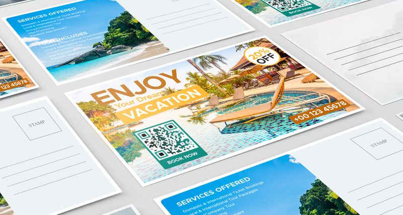 How to use QR codes on postcards - Free Custom QR Code Maker and ...
