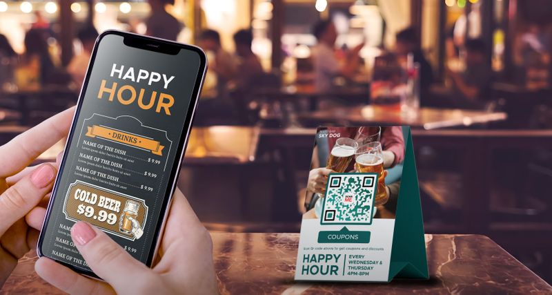 Time multi URL QR codes: Promote bar happy hours using QR code ...
