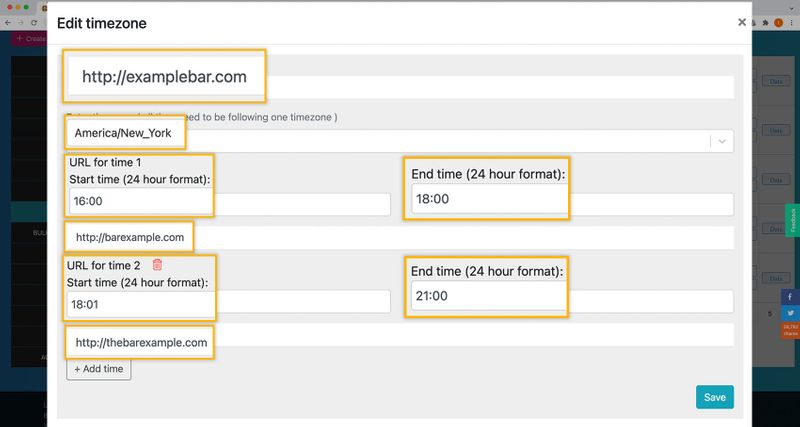 Time multi URL QR codes: Promote bar happy hours using QR code ...