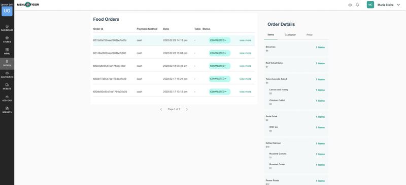 Restaurant accessibility: Digital menu for dining customers with ...