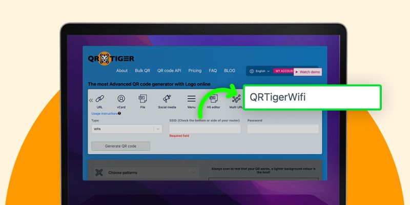 SSID WiFi QR code: Instant WiFi connection with one scan - Free Custom ...