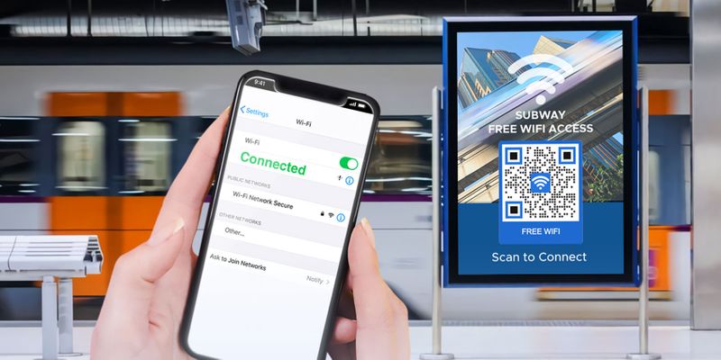 SSID WiFi QR code: Instant WiFi connection with one scan - Free Custom QR Code Maker and Creator ...
