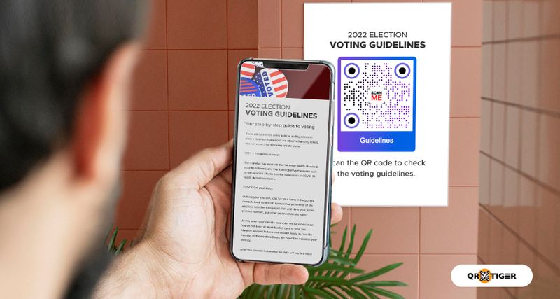 Qr Code For Voting System Promoting A Safe And Functional Election