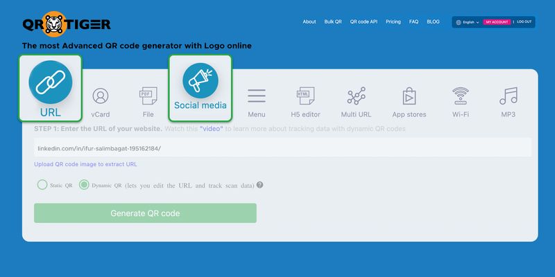 How To Create A Linkedin Qr Code With Logo In 5 Steps Free Custom Qr Code Maker And Creator
