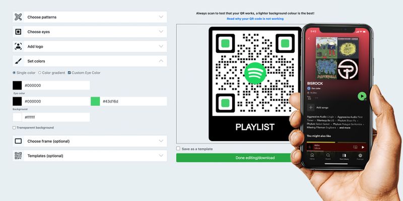 How to use a Spotify QR code generator - Free Custom QR Code Maker and ...