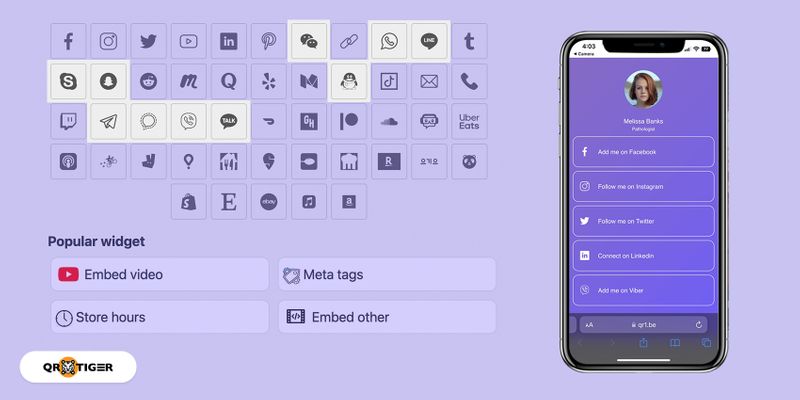 How to Create Viber QR code With Social Media Links