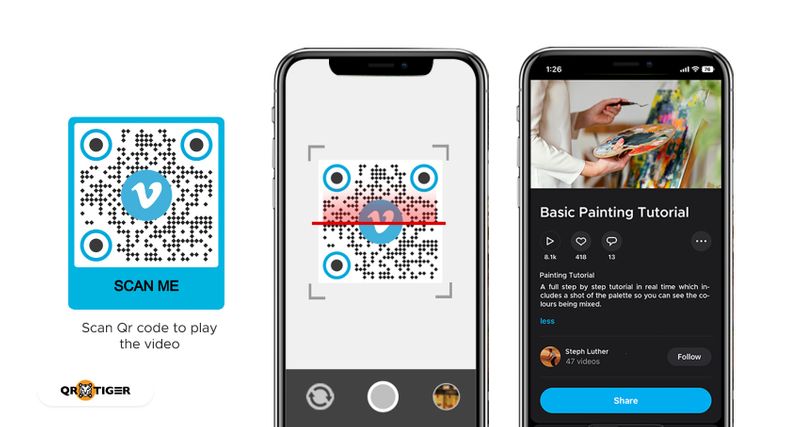 Vimeo QR code: promote video content in one scan - Free Custom QR Code ...