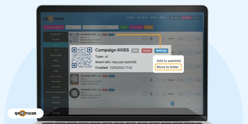 Manage QR campaigns with QRTIGER QR code folder - Free Custom QR Code ...
