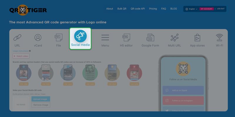 Social Media QR Code for Signal: Maximize Your Digital Network - QR TIGER