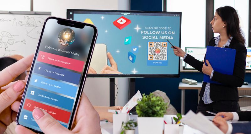 How to use a QR code for slideshow to optimize presentations - Free ...