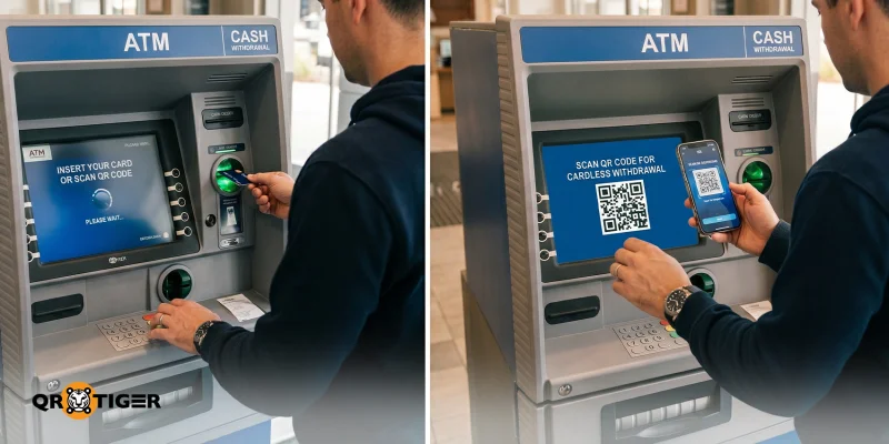 Hoe een geldautomaat QR-code te gebruiken voor contant geldopnames ...
