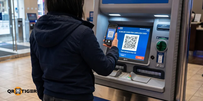 Hoe een geldautomaat QR-code te gebruiken voor contant geldopnames ...